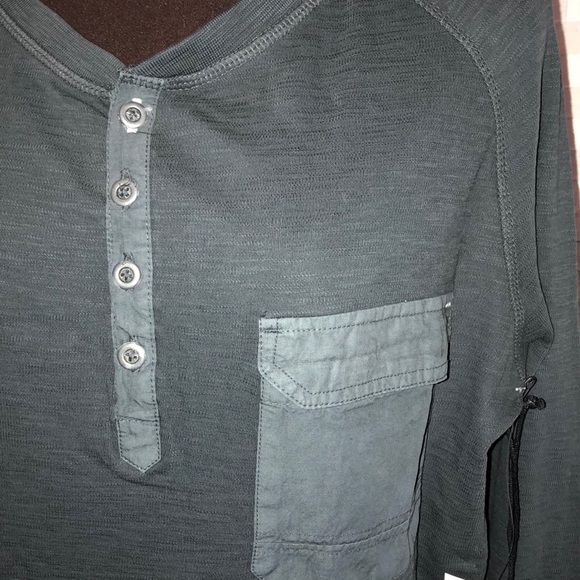 Paper Denim & Cloth | Shirts | Paper Denim And Cloth Charcoal Henley ...